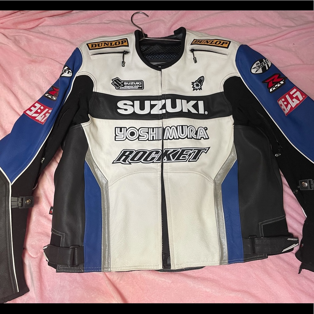 {Joe Rocket}Suzuki Gsxr Leather Moto Racing Jacket - Gem